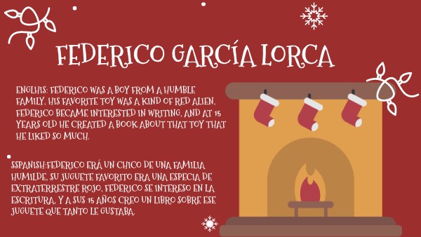a short story / an extract (in our Spanish and English) | Genially