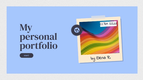 CCBM SS22 Portfolio | Genially