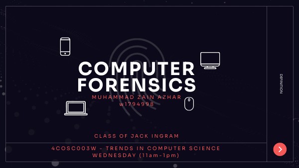 COMP. FORENSICS PRESENTATION