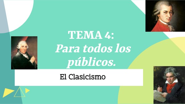 Tema 4. El Clasicismo | Genially