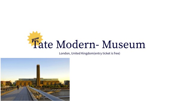 Tate Modern United Kingdom.