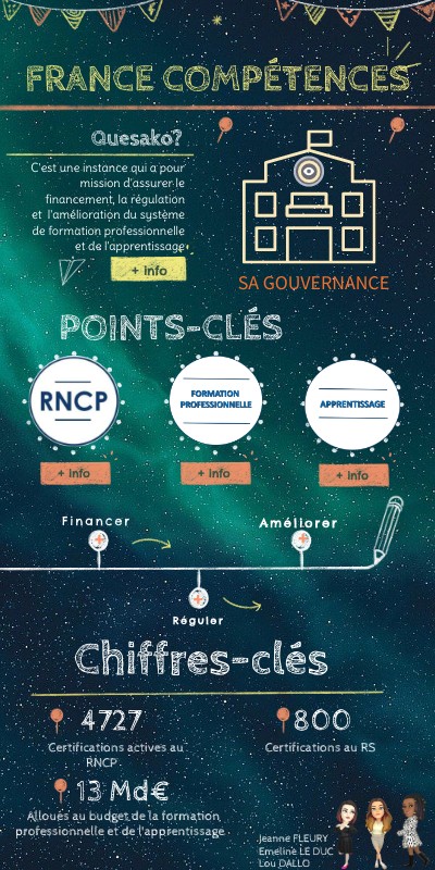 INFOGRAPHIE FRANCE COMPETENCES | Genially