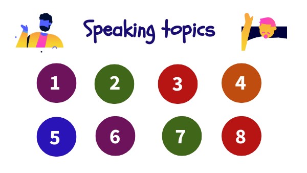 Speaking topics - year 3 | Genially
