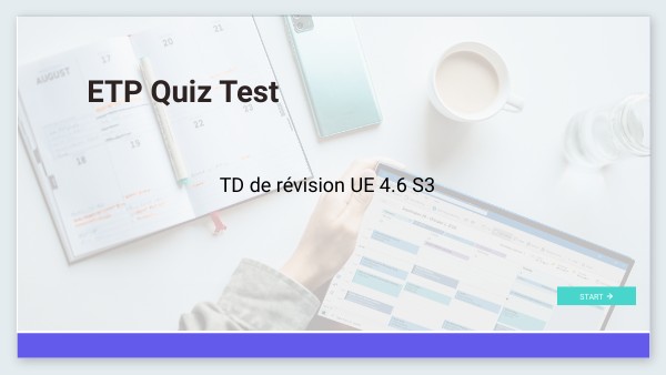 2. TD de révision / Quiz test ETP | Genially