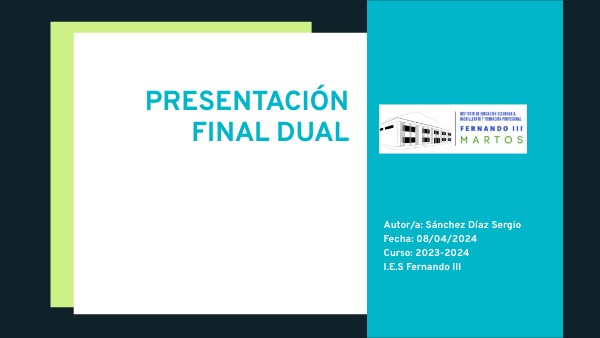 Presentación Final dual | Genially