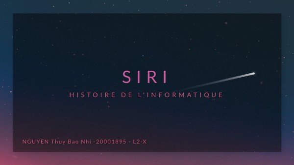 SIRI PRESENTATION | Genially