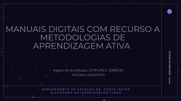 Manuais digitais com recurso a metodologias de aprendizagem ativa