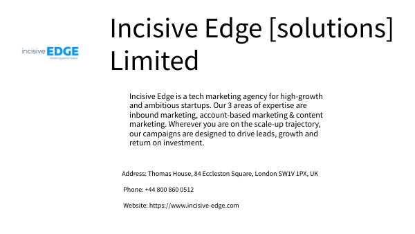 Incisive Edge [solutions] Limited