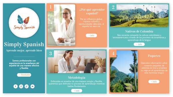 INFORMACIÓN SIMPLY SPANISH | Genially