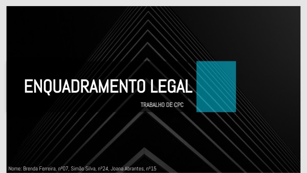 Enquadramento Legal | Genially