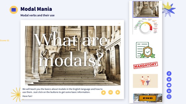 Modal Mania | Genially