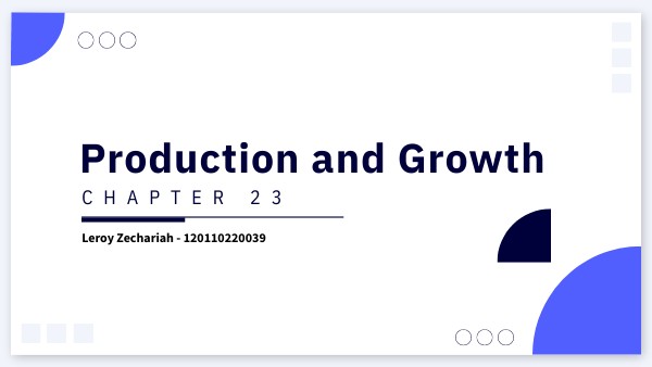 Chapter 25 - Production and Growth | Genially