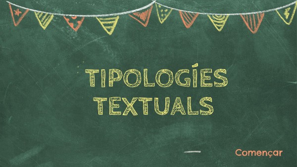 TIPOLOGÍES TEXTUALS | Genially