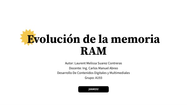 Evolucion de la memoria ram | Genially