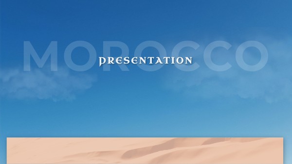MOROCCO PRESENTATION