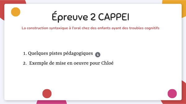 Épreuve 2 Cappei | Genially