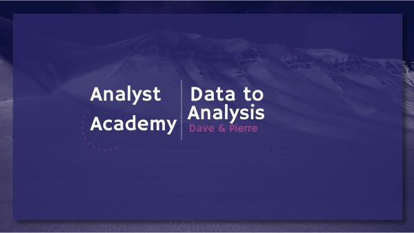 Analyst Academy