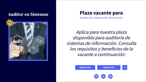 Perfil auditor en sistemas | Genially