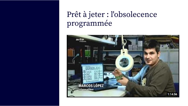 Obsolescence Programmée | Genially