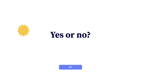 Yes or no game