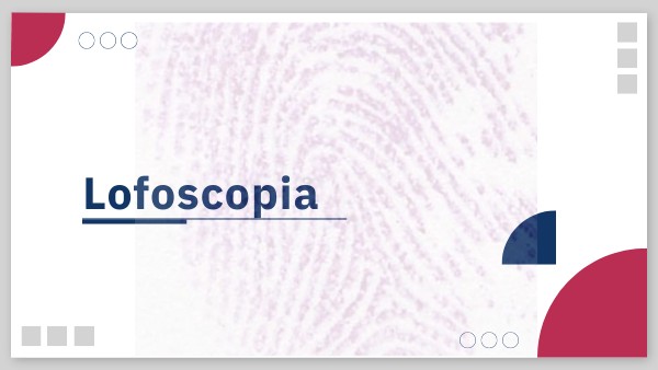 PRESENTACIÓN DE CURSO LOFOSCOPIA