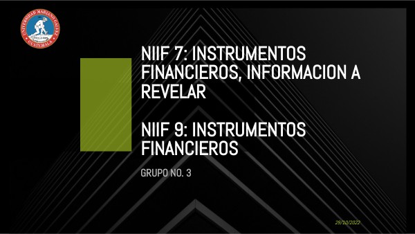 NIIF 7 Y 9 | Genially