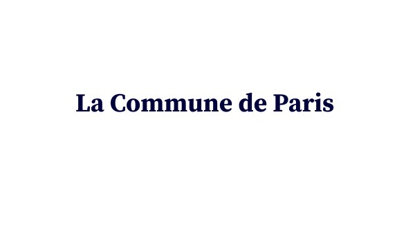 Commune de Paris | Genially