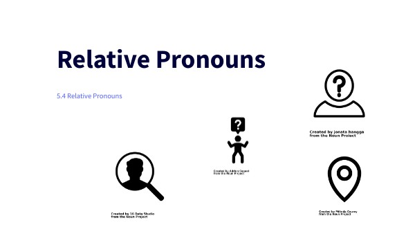 Relative Pronouns
