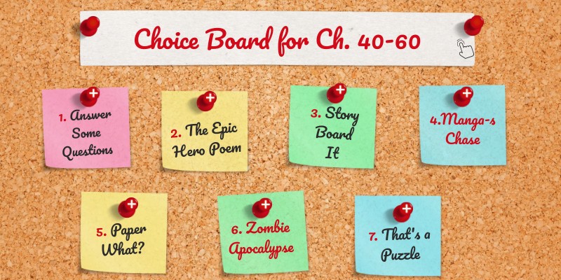 Choice Board for Chapters 40-60