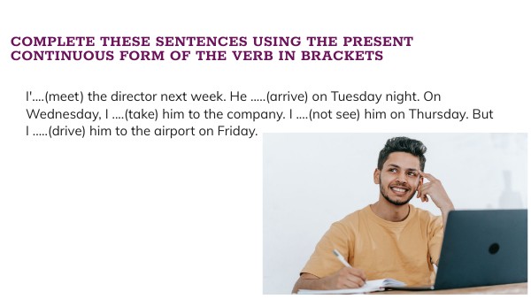 present continuous | Genially