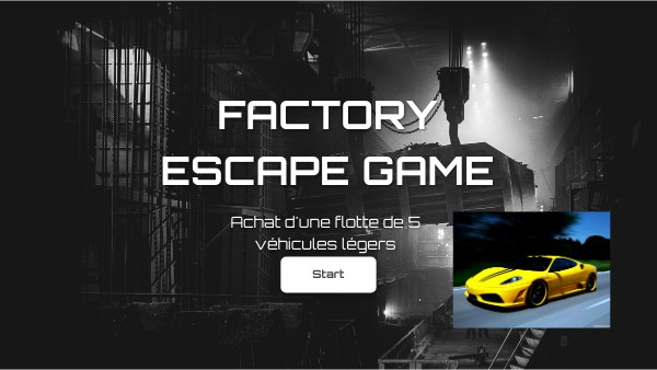 ESCAPE GAME FACTORY-achat public