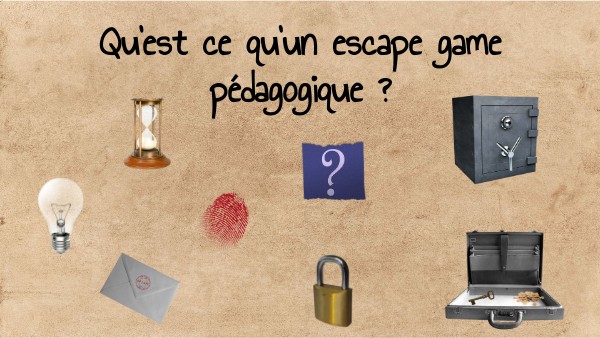 Présentation Escape game | Genially