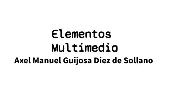 Elementos Multimedia