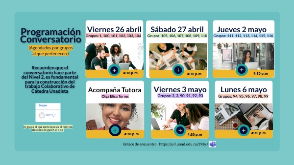 Programación Conversatorio | Genially