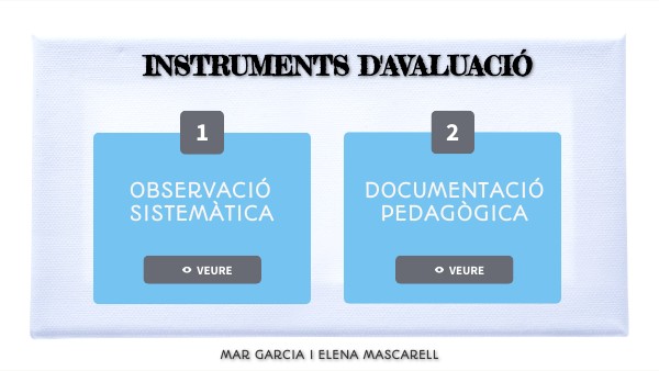 INSTRUMENTS D'AVALUACIÓ | Genially