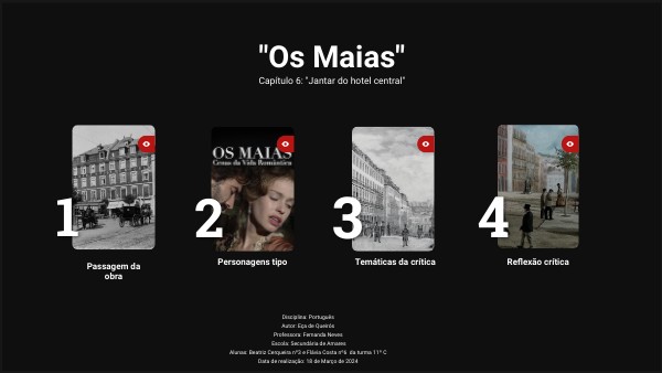 Os Maias - capítulo VI | Genially