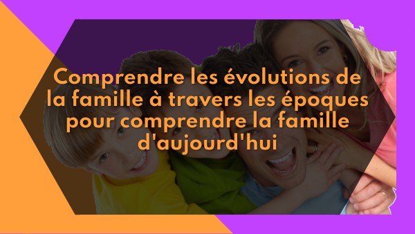 EVOLUTION DE LA FAMILLE | Genially