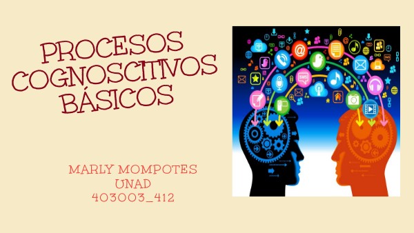 PRESENTACIÓN Procesos cognoscitivos básicos.