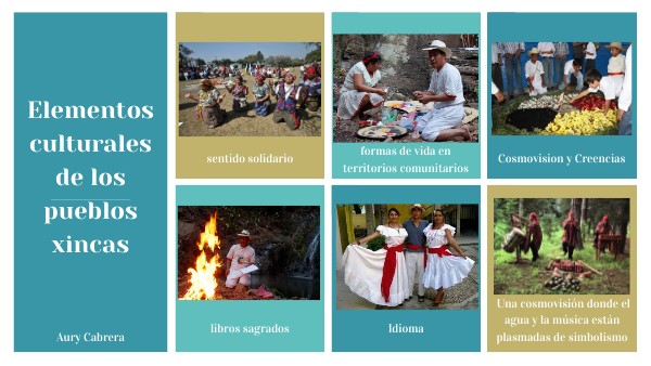 Elementos culturales de los pueblos xincas grafica | Genially