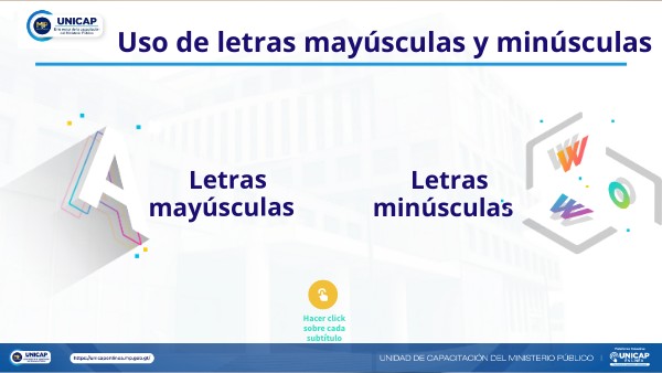 MI USO DE MAYÚSCULAS Y MINÚSCULAS | Genially