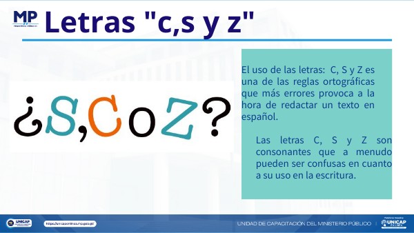 MI Letras C, S, Z | Genially