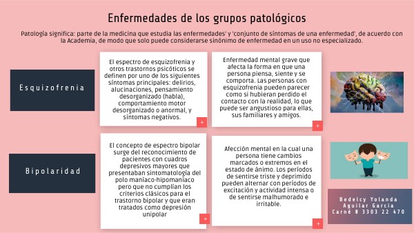 Enfermedades de grupos patologicos | Genially