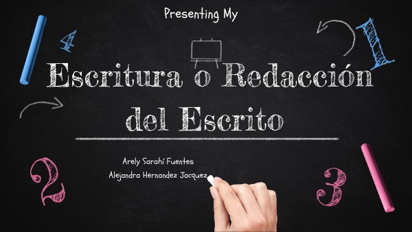 ESCRITURA O REDACCION DEL ESCRITO | Genially