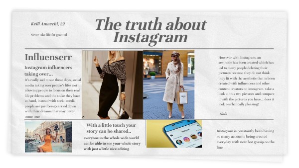 The truth about Instagram | Genially