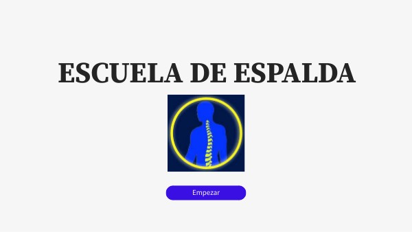 ESCUELA DE ESPALDA | Genially