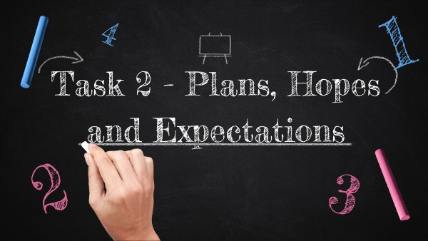 Task 2 - Plans, Hopes and Expectations | Genially