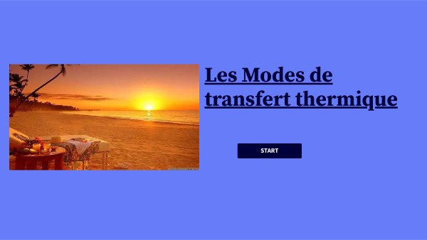 modes de transfert thermique