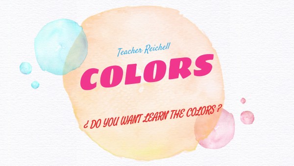 Presentation of colors for kids | Genially