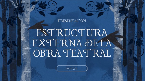 Estructura externa Obra teatral | Genially