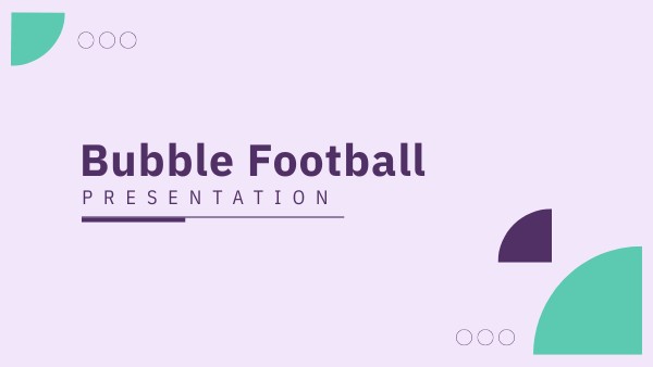 bubble football | Genially